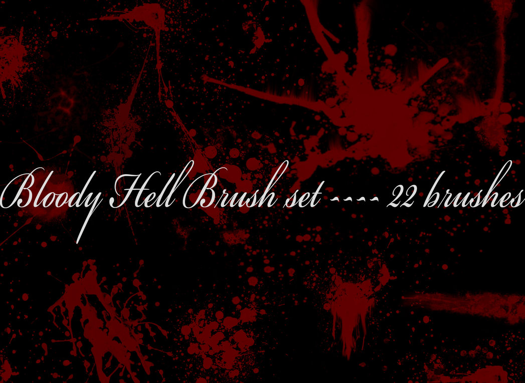Blood Brushes 1 by Deadly-WandererStock on DeviantArt