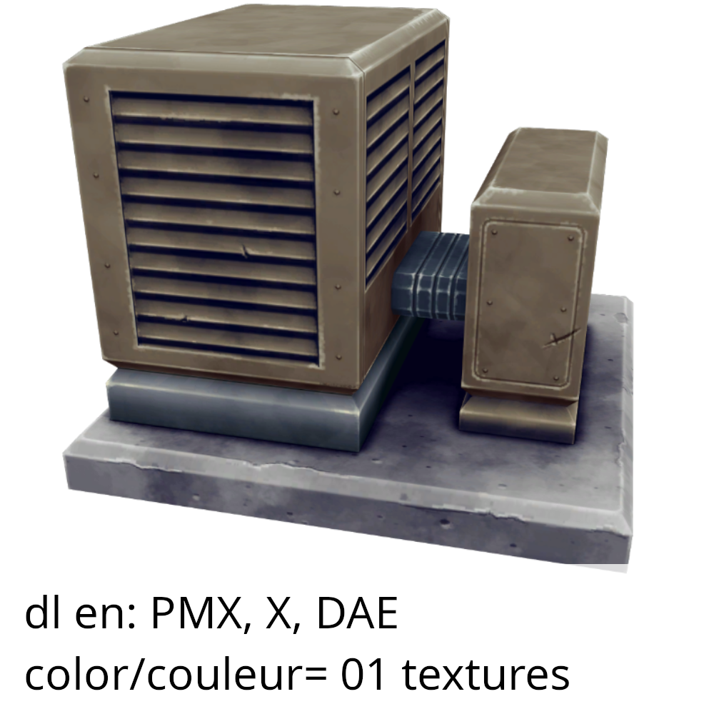 mmd stage dl (roof vent, Event de toit) by xerandis on DeviantArt