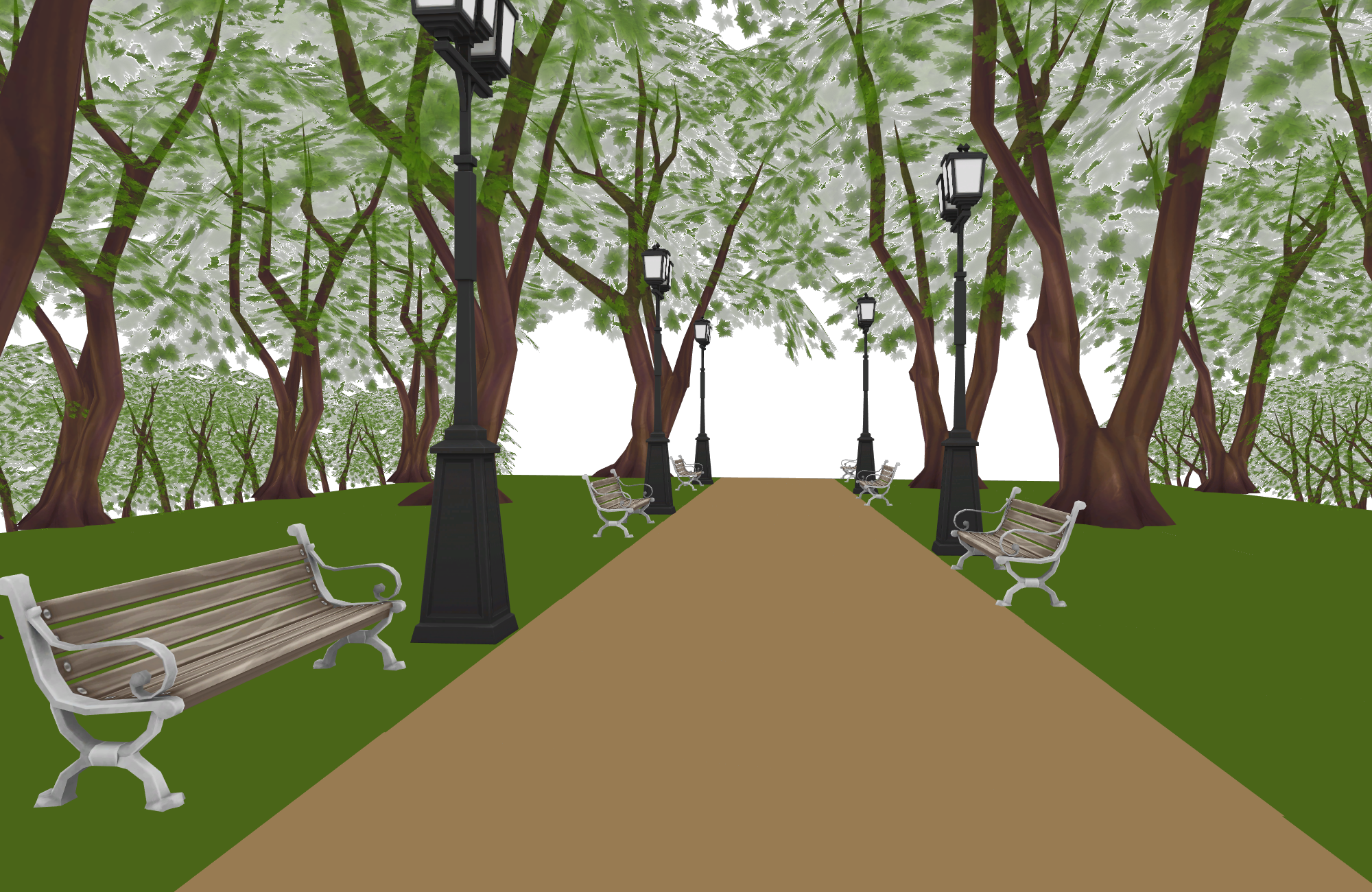 MMD STAGE DL (park, Parc) by xerandis on DeviantArt