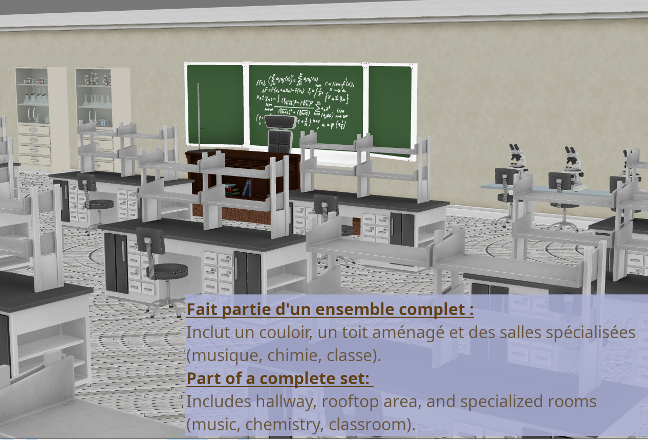 MMD STAGE DL (3D chemistry rom, salle de chimie) by xerandis on DeviantArt