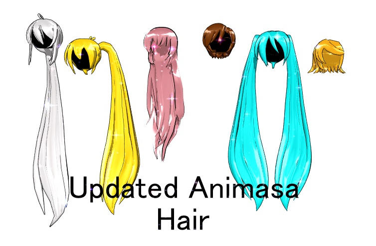 Updated MMD Animasa Female Hair Download by TheCarrotKouhai on DeviantArt
