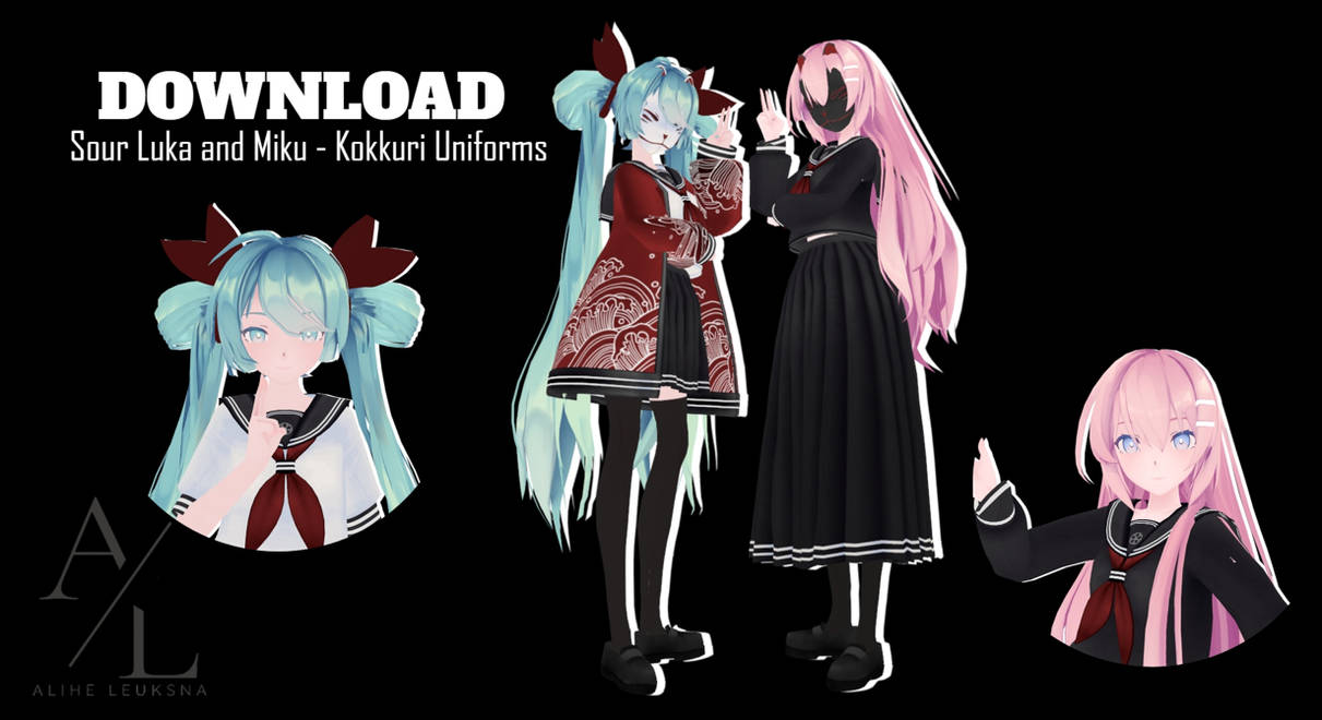 [MMD|DL] Sour Luka and Miku - Kokkuri DOWNLOAD by AliheLeuskna on DeviantArt