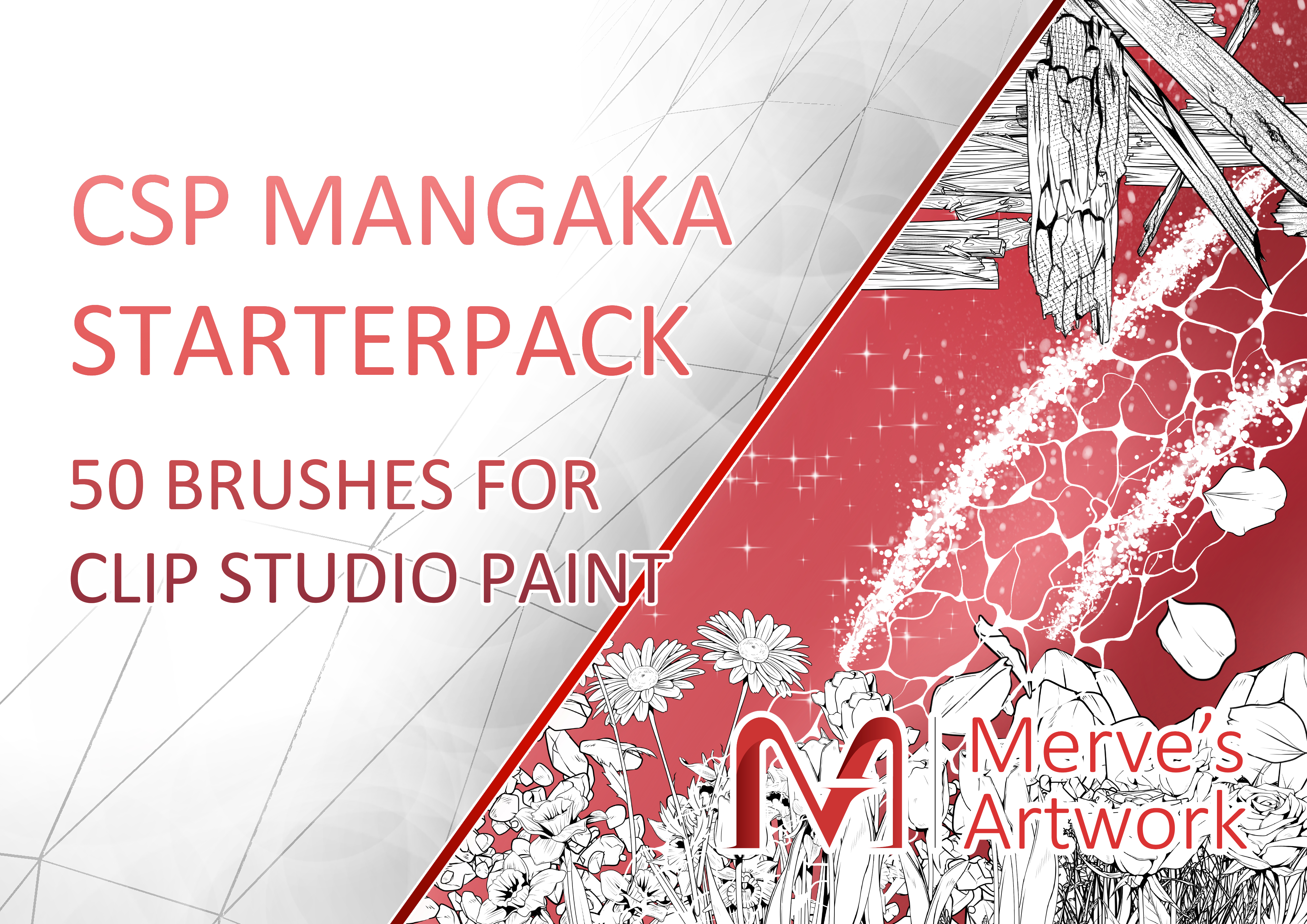 Clip Studio Paint Brushpack: Mangaka Starterpack by MervesArtwork on ...