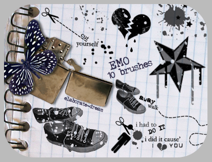 EMO brushes by elaborate-dream on DeviantArt