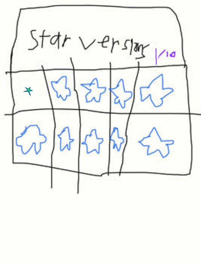 The first version of Starry by ihatemyparentsloss on DeviantArt