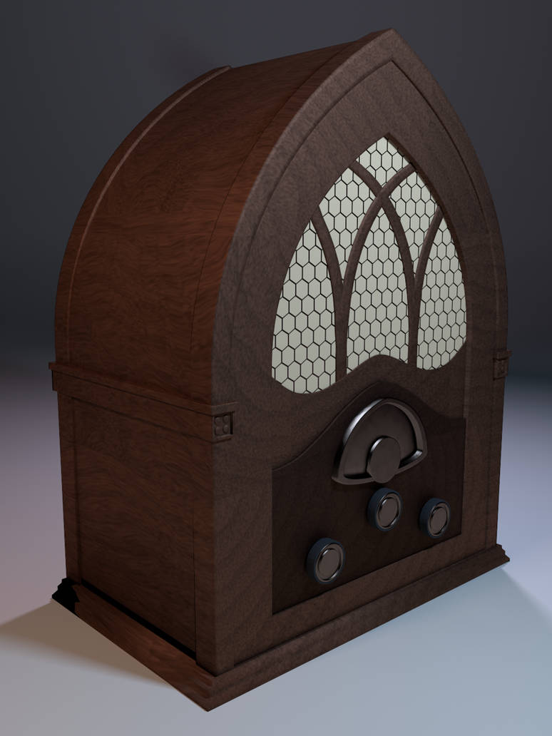 3D Model: Vintage Radio by ark4n on DeviantArt