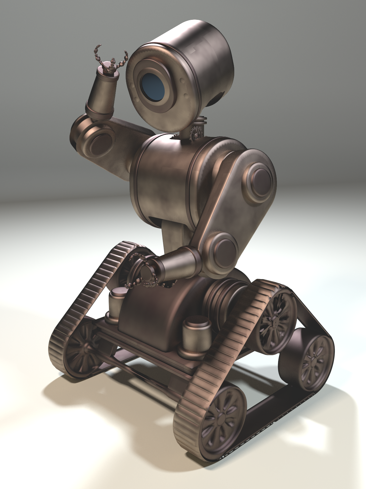 3D Model: Steampunk Robot by ark4n on DeviantArt