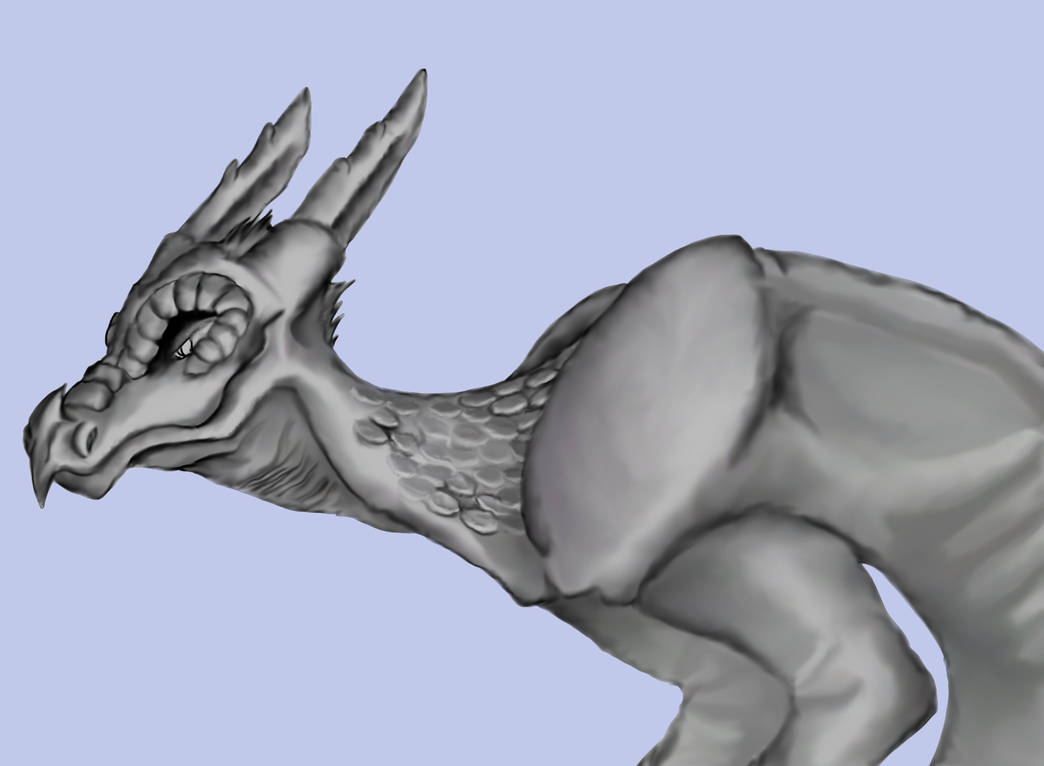 Dragon Bust WIP by Rex-Draco on DeviantArt