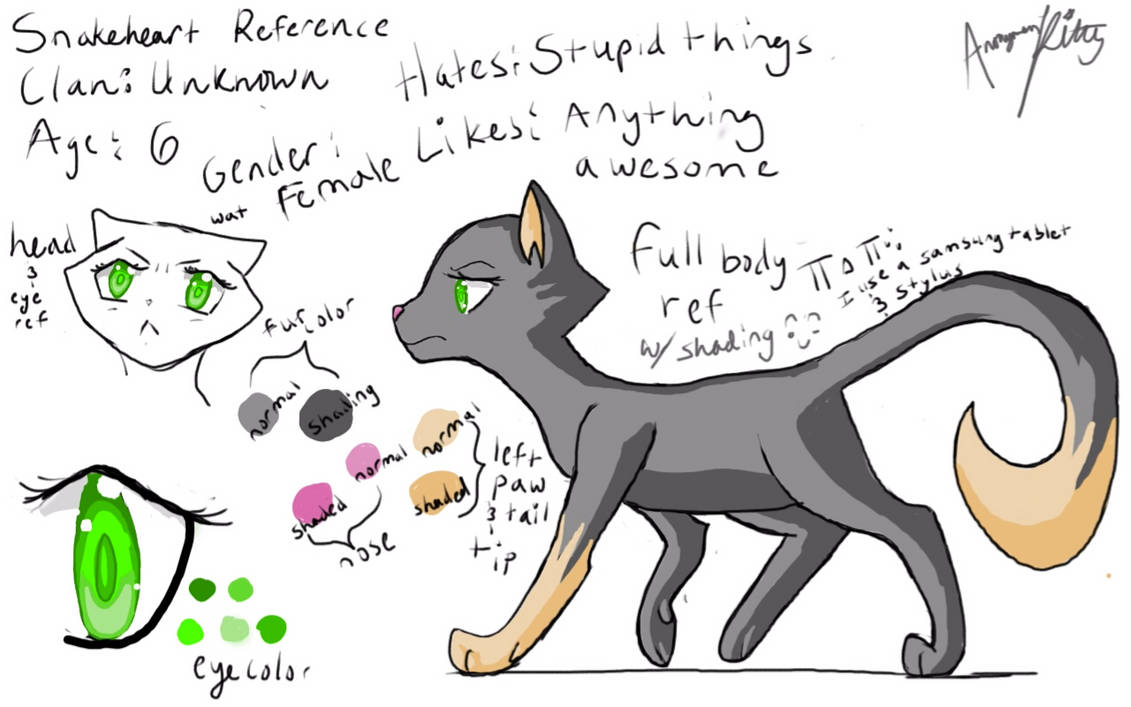 Snakeheart Reference by anonymuskitty on DeviantArt