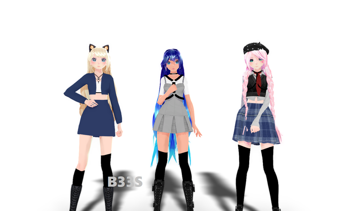 [MMD - DL] Lapillus - HIT YA! Model Pack by 0N3B33S on DeviantArt
