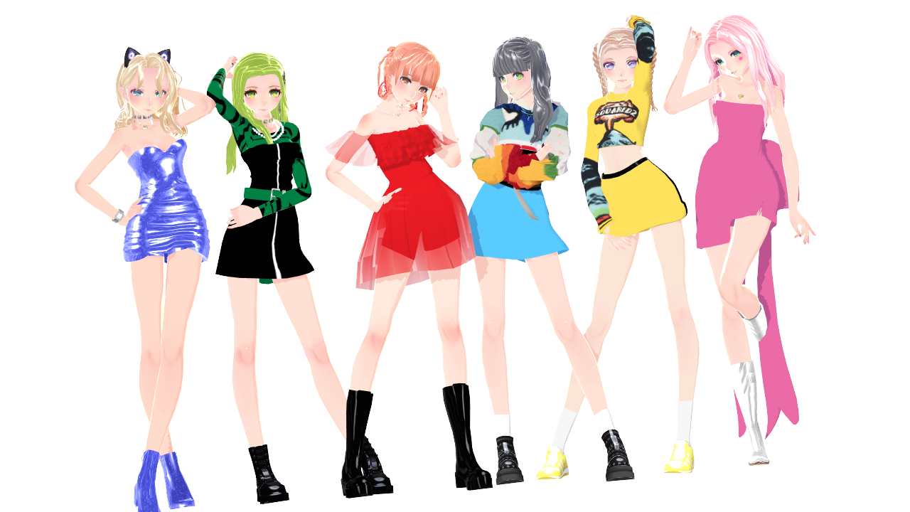 [MMD - MODEL PACK] AFTER LIKE - IVE COLOR OUTFITS by 0N3B33S on DeviantArt