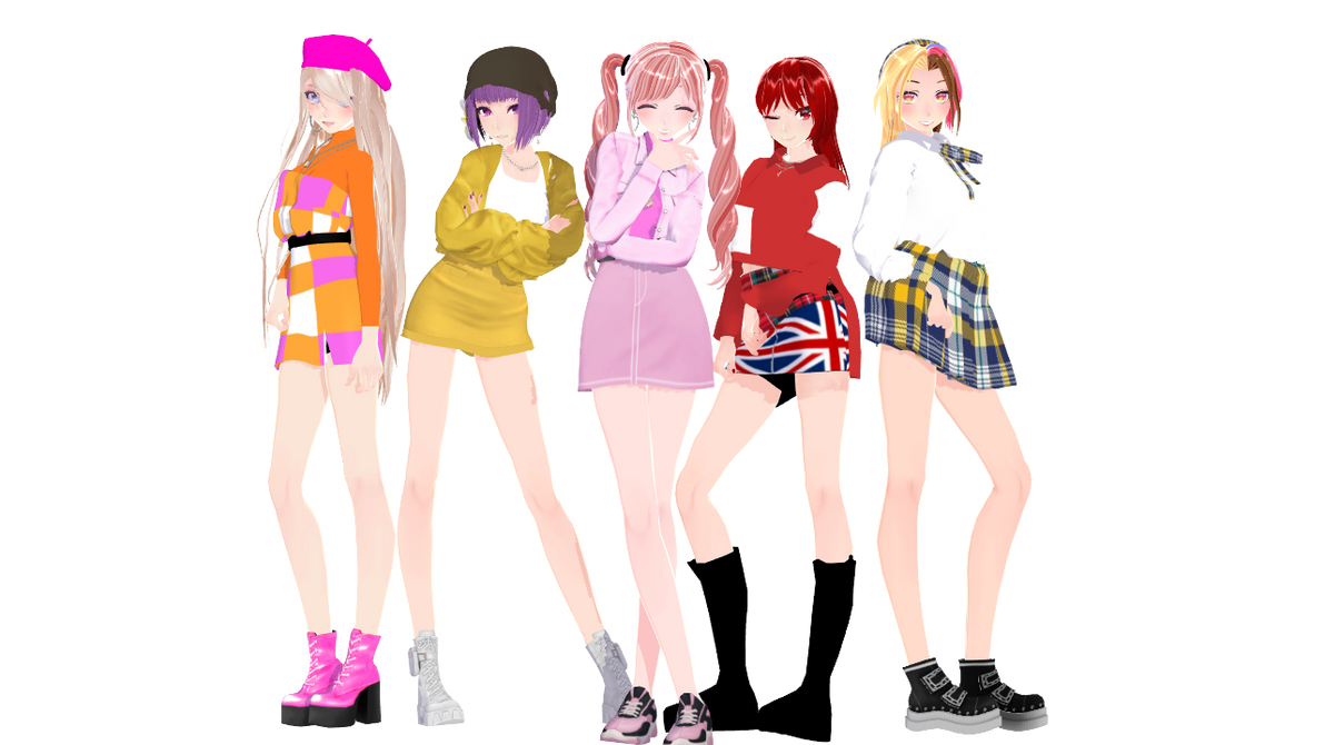 Mmd Model Pack Dl Cool Bvndit By 0n3b33s On Deviantart