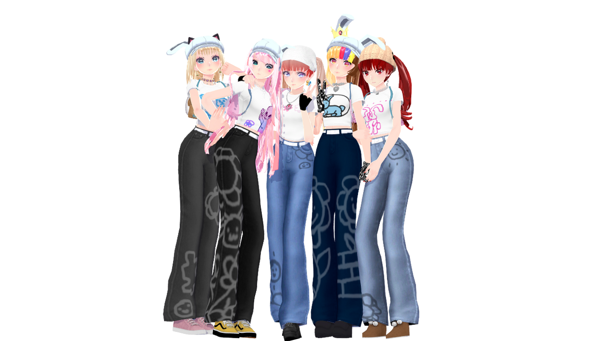 [MMD-MODEL DL] OMG - NEW JEANS by 0N3B33S on DeviantArt