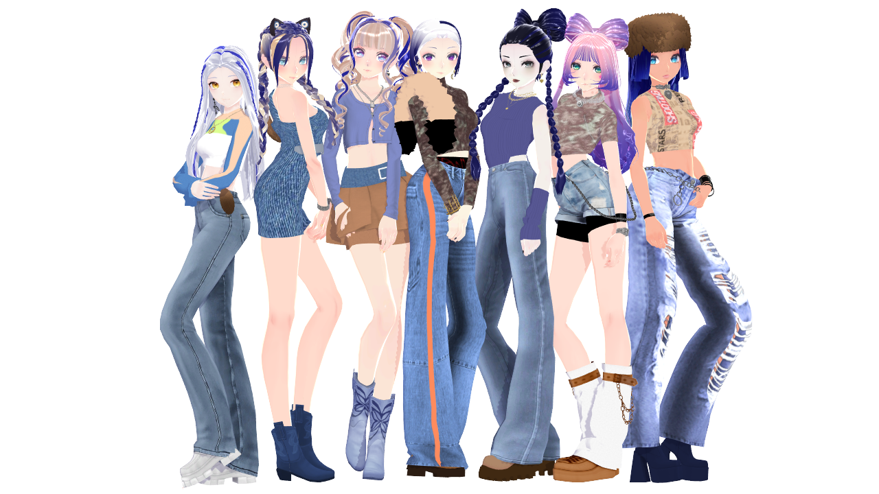 [MMD - MODEL PACK DL] SHOOTING STAR - XG (XGALX) by 0N3B33S on DeviantArt