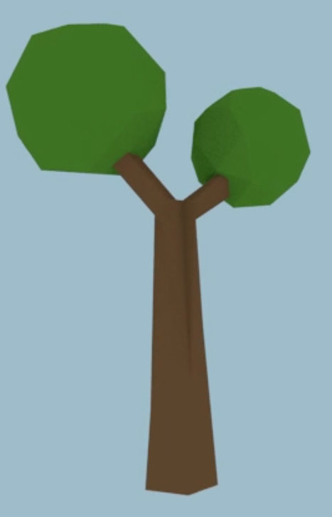 Low Poly Double Oak Tree by Zectric on DeviantArt