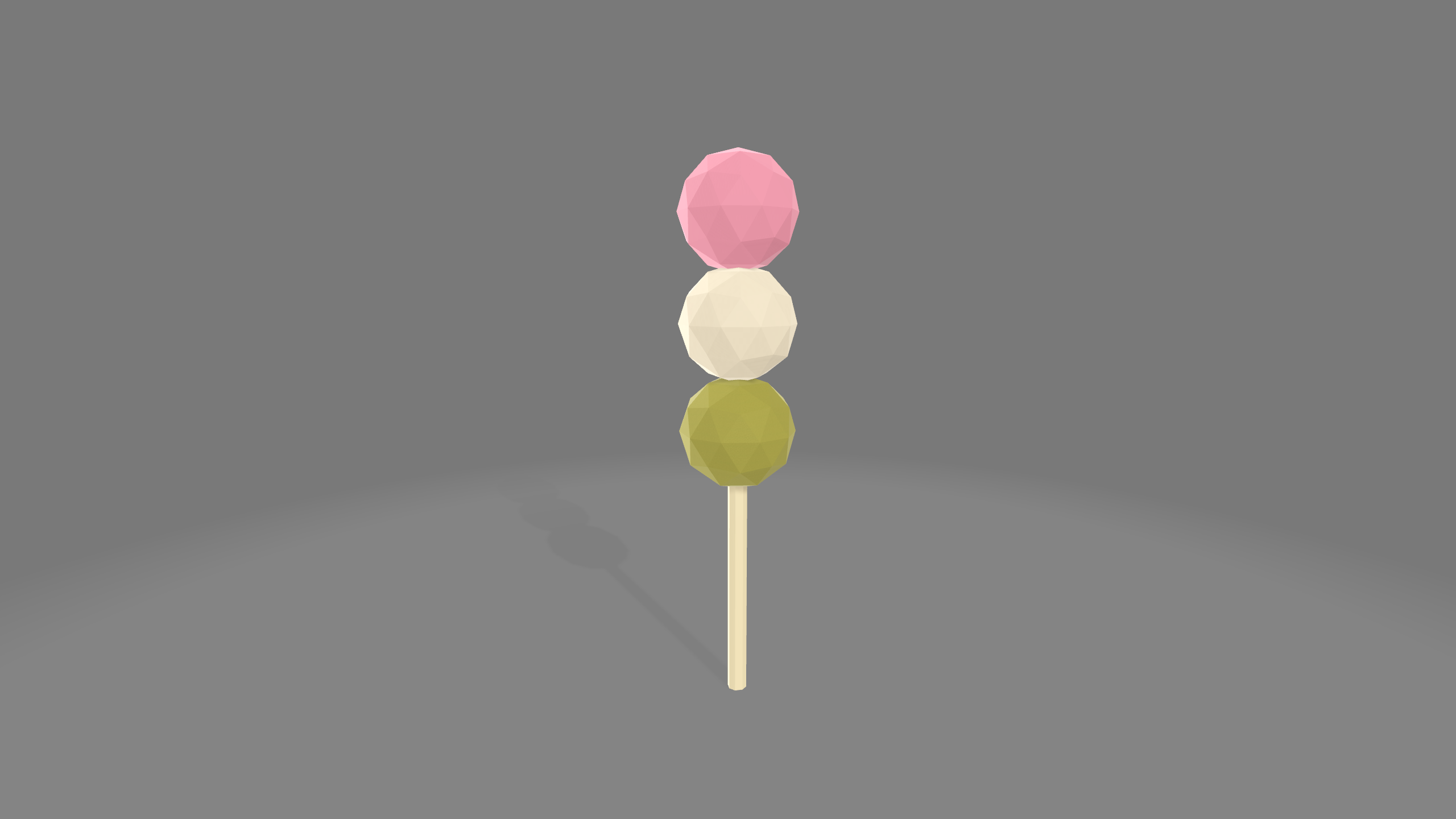 Low Poly Hanami Dango (DL) by Masaomi2159 on DeviantArt