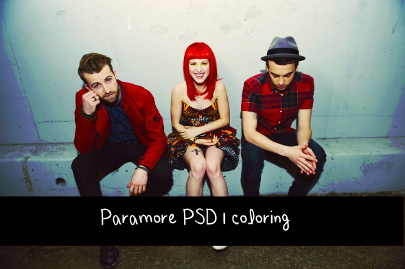 |Paramore PSD Coloring| by Runaways13 on DeviantArt