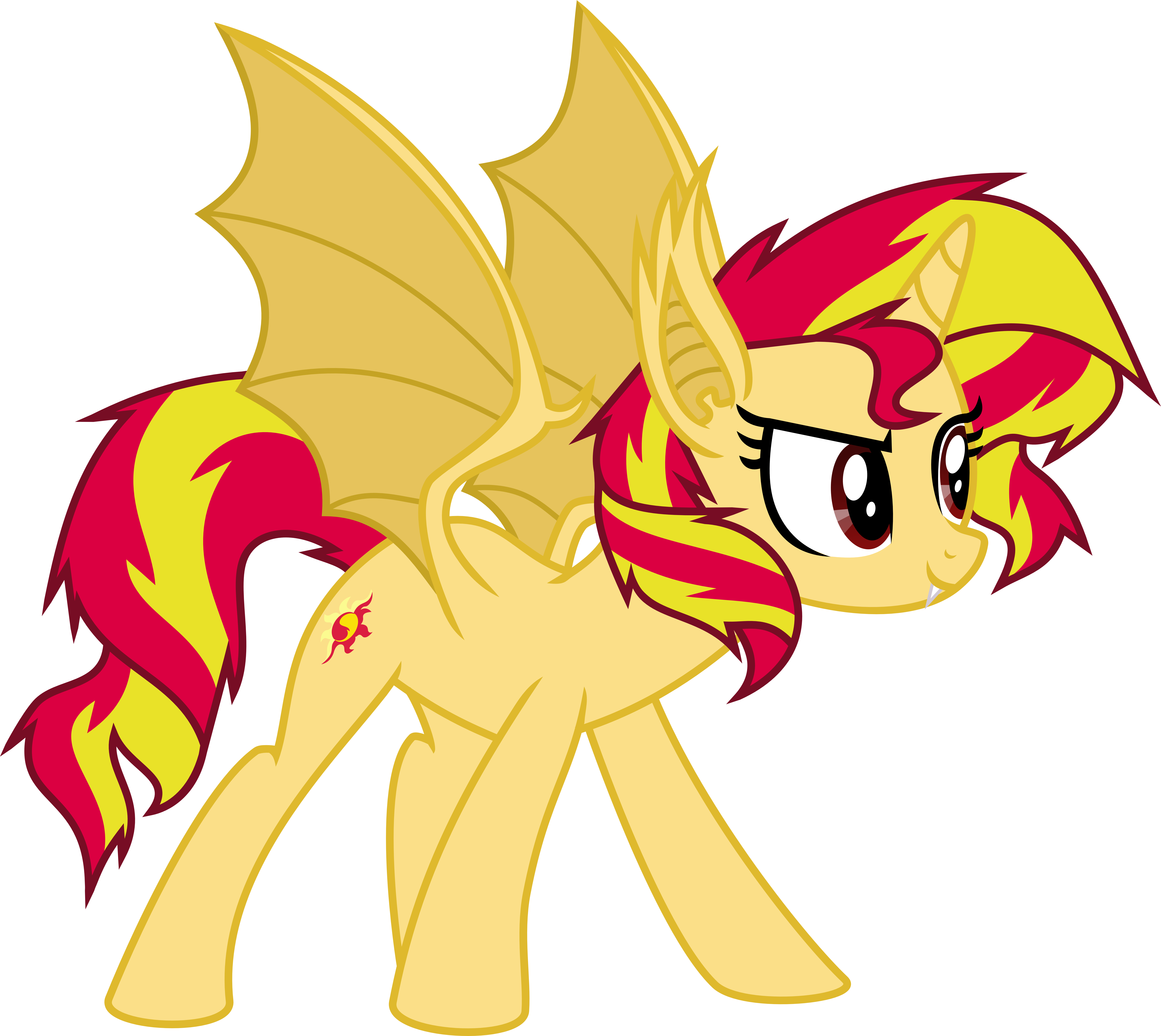 Sunset Shimmer vampire-bat pony by Elsia-pony on DeviantArt