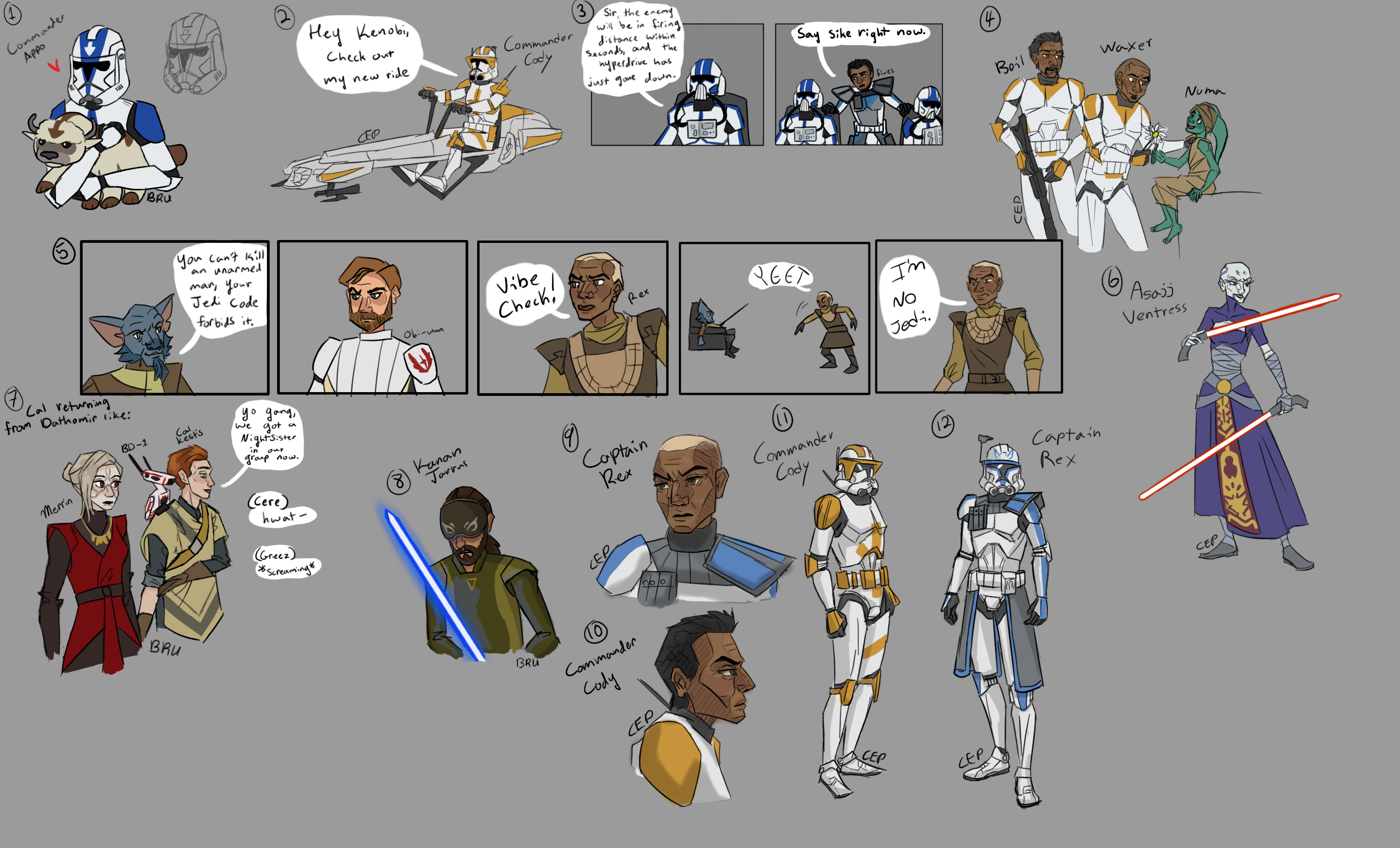 Star Wars The Clone Wars Drawpile by Rolfwolf on DeviantArt