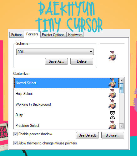 EXO's Baekhyun Tiny Cursor by silverwook on DeviantArt