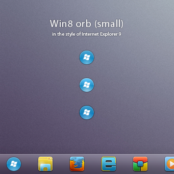 Win8 orb 'small' for Windows 7 by AlexandrePh on DeviantArt