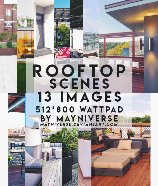 Rooftop Scenes by Mayniverse on DeviantArt