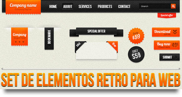 Retro web elements by Arcandres on DeviantArt