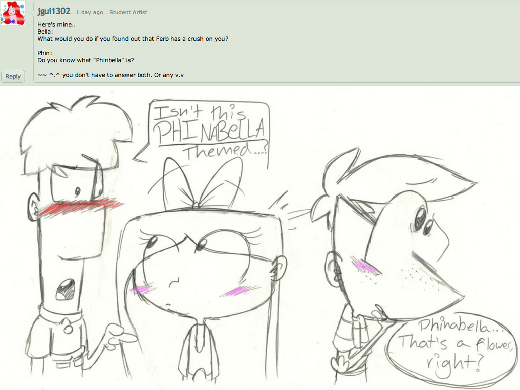 Ask Phineas and Isabella - 10 by lustrousoul on DeviantArt