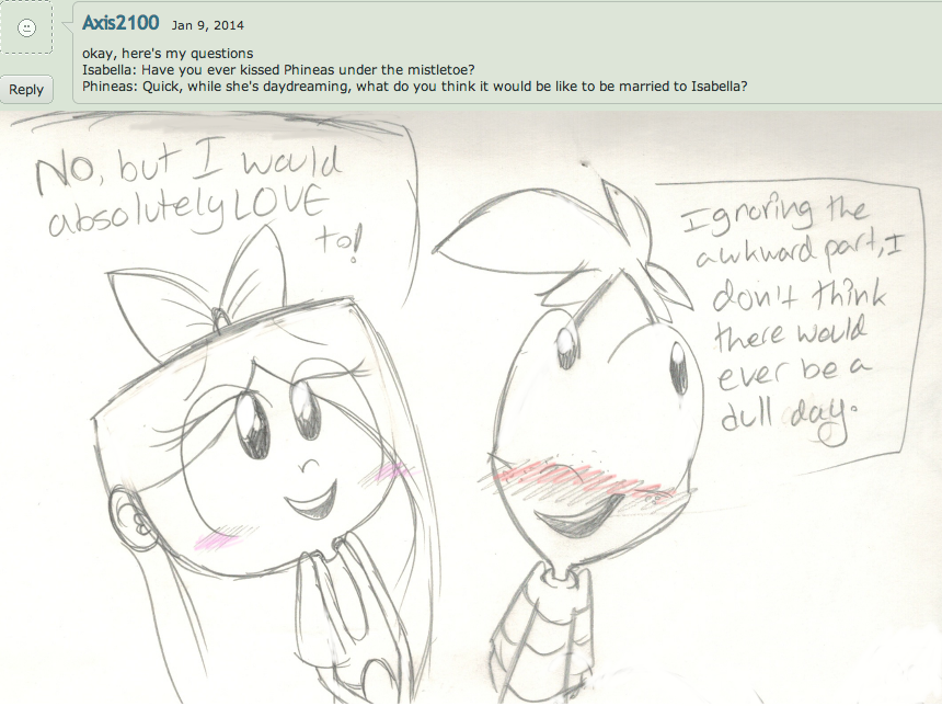 Ask Phineas and Isabella - 18 by lustrousoul on DeviantArt