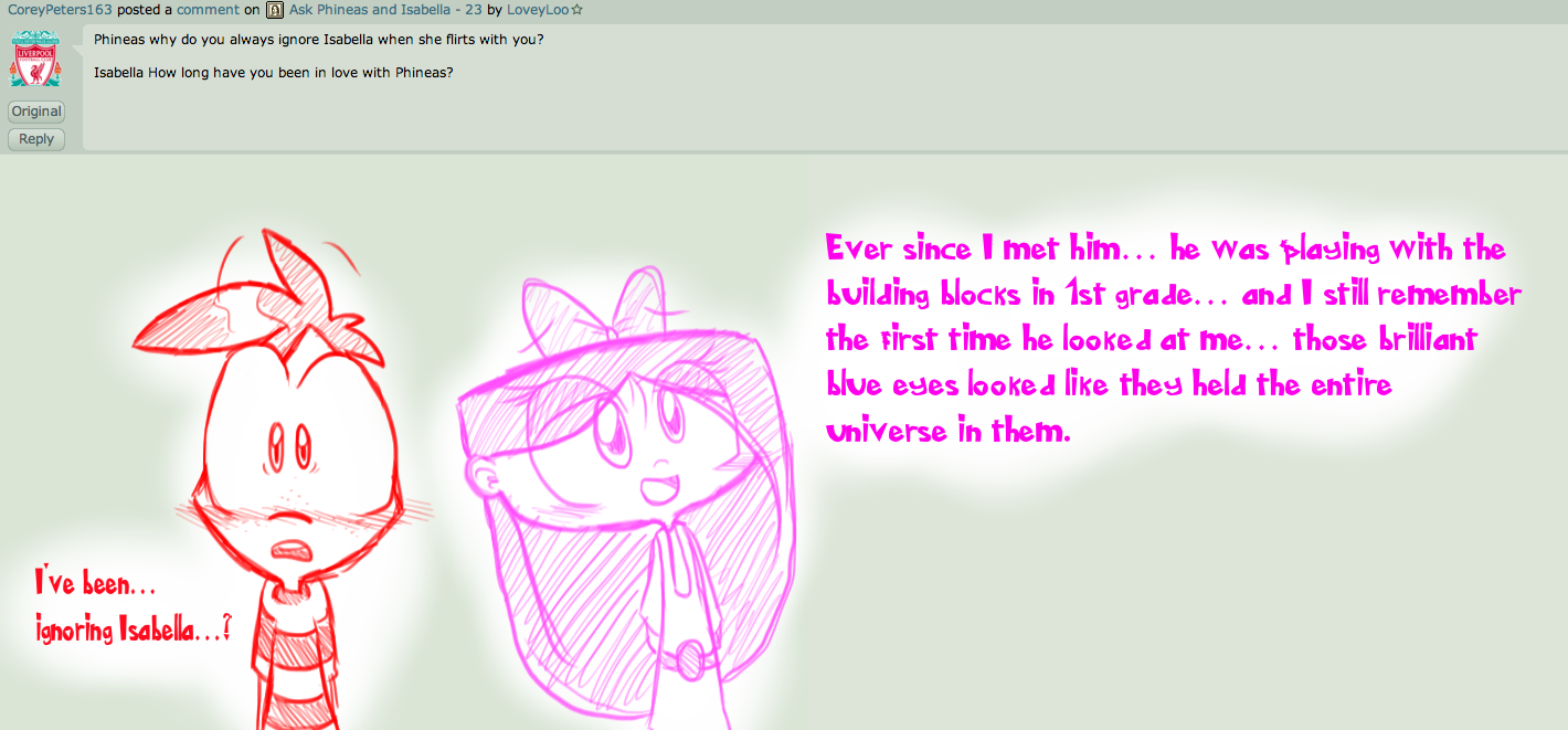 Phineas And Isabella Kiss Fanfiction