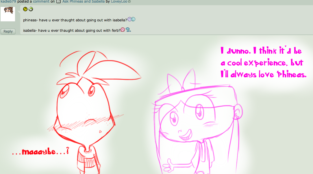 Ask Phineas and Isabella - 27 by lustrousoul on DeviantArt