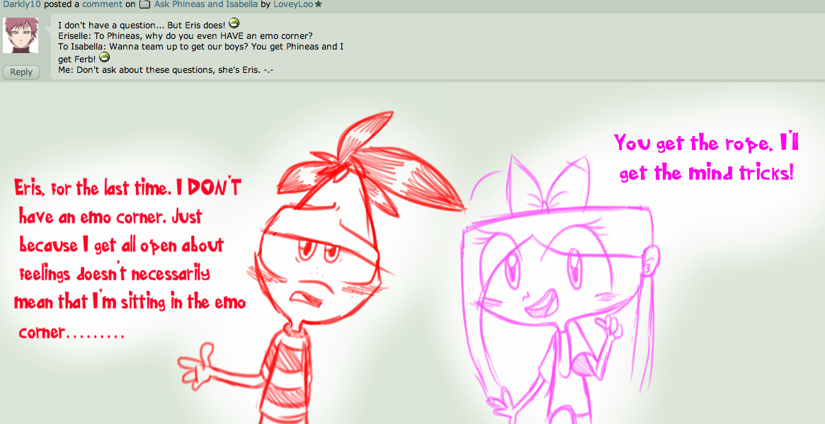 Ask Phineas and Isabella - 33 by lustrousoul on DeviantArt