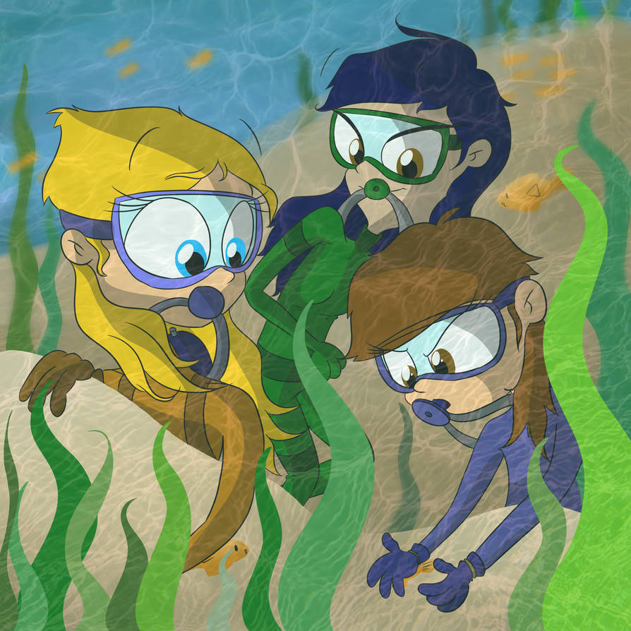 Commission: Scuba Diving by lustrousoul on DeviantArt