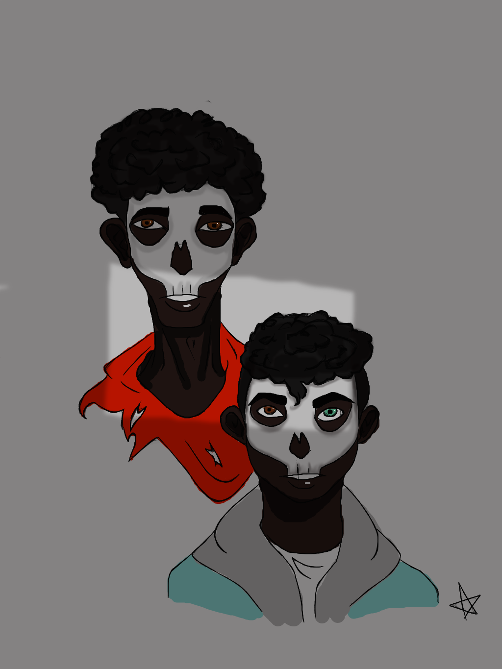 Human! Papyrus and Sans by bizarrestar203 on DeviantArt