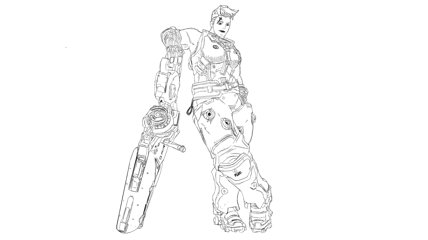 zarya overwatch fanart by wyldcam on DeviantArt