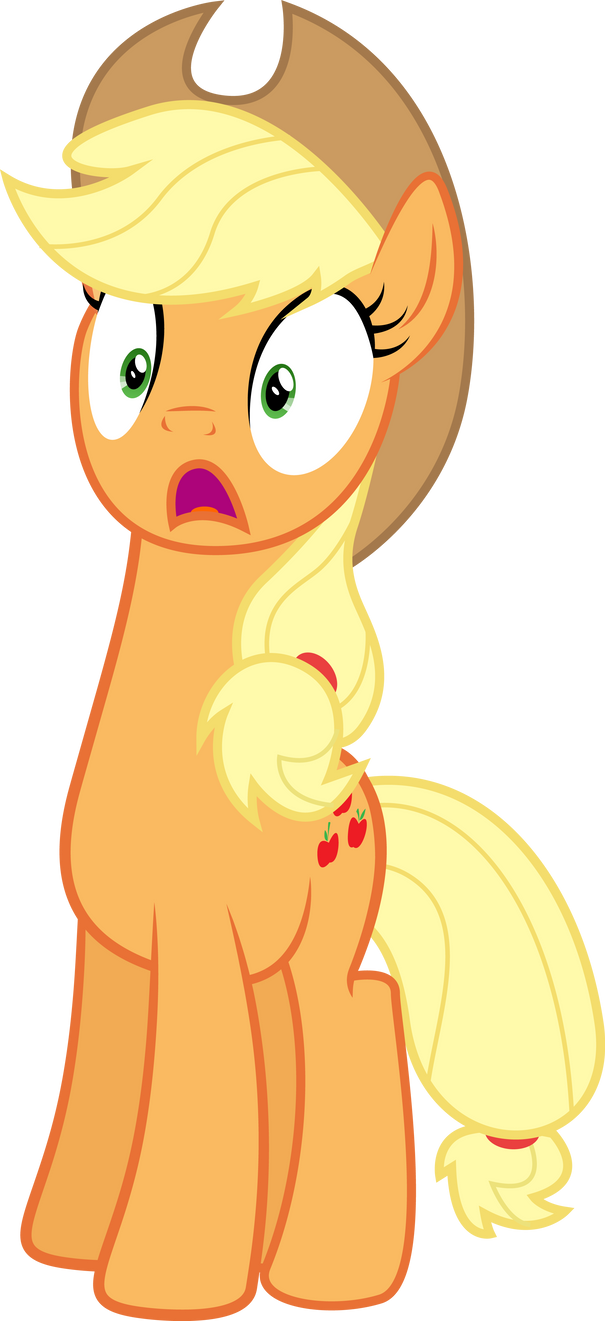 Shocked Applejack by Silentmatten on DeviantArt