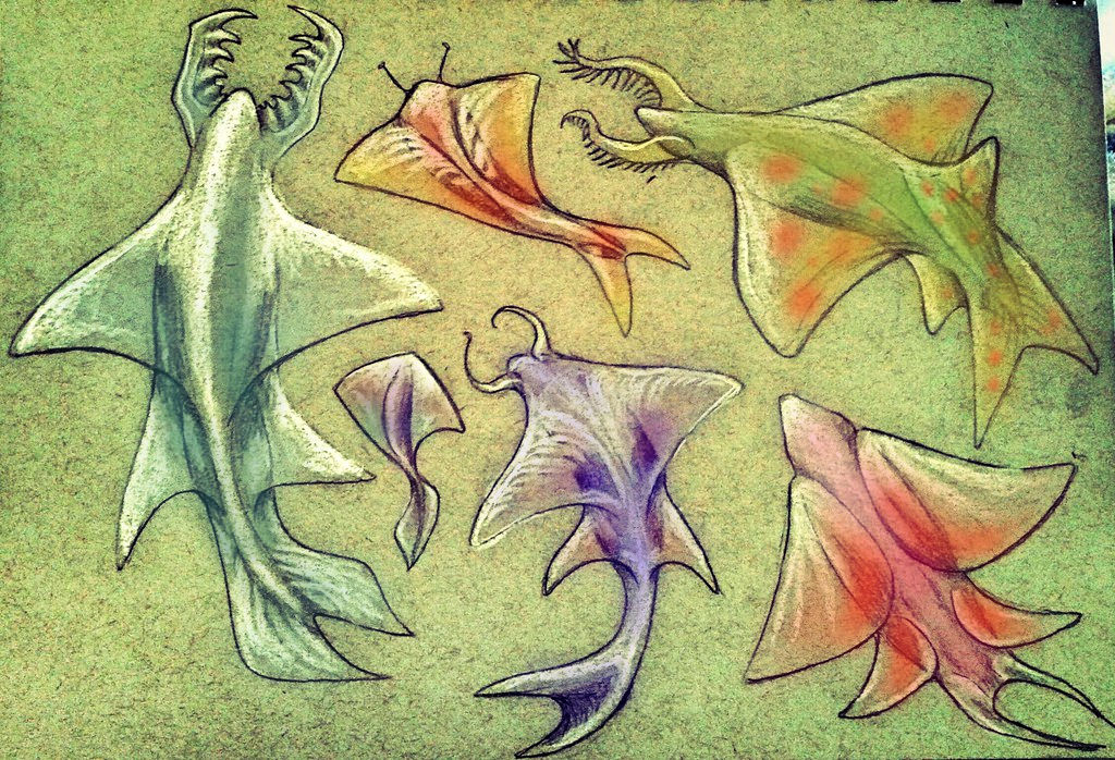 Some more alien ocean life by JnRnCn on DeviantArt