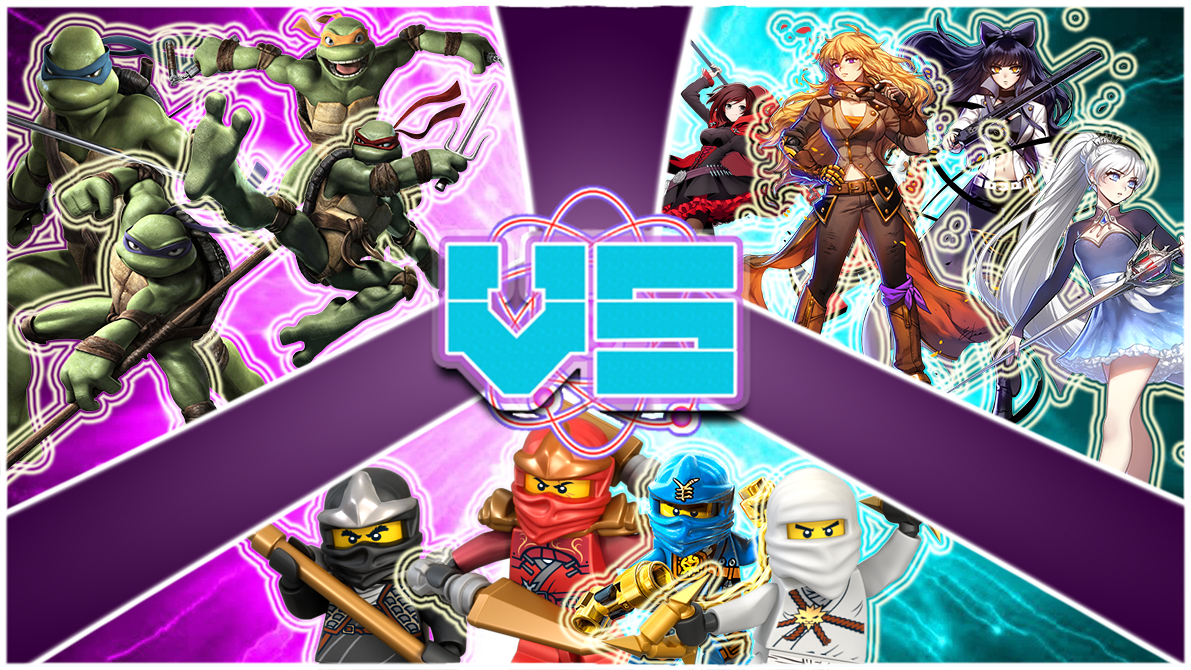 tmnt vs lego ninjago vs rwby by tech-PUG2 on DeviantArt