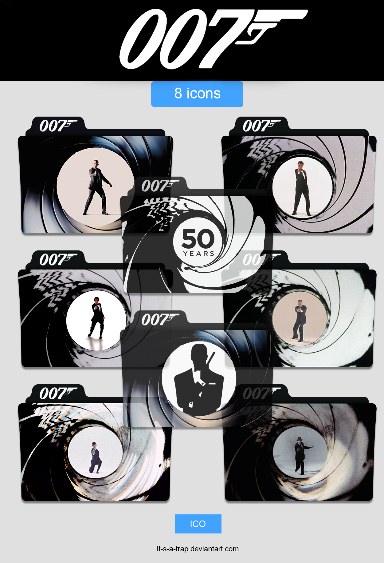 Folder icons - James Bond 007 Collection Pack by It-s-a-trap on DeviantArt