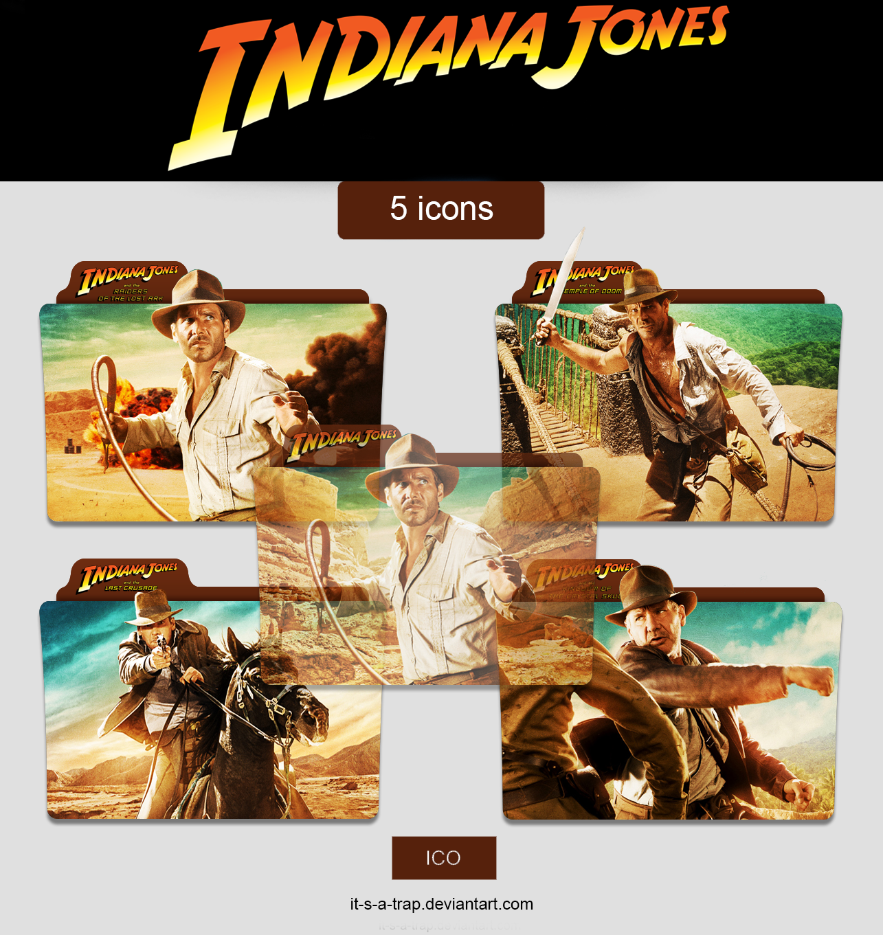Folder icons - Indiana Jones Quadrilogy Collection by It-s-a-trap on ...