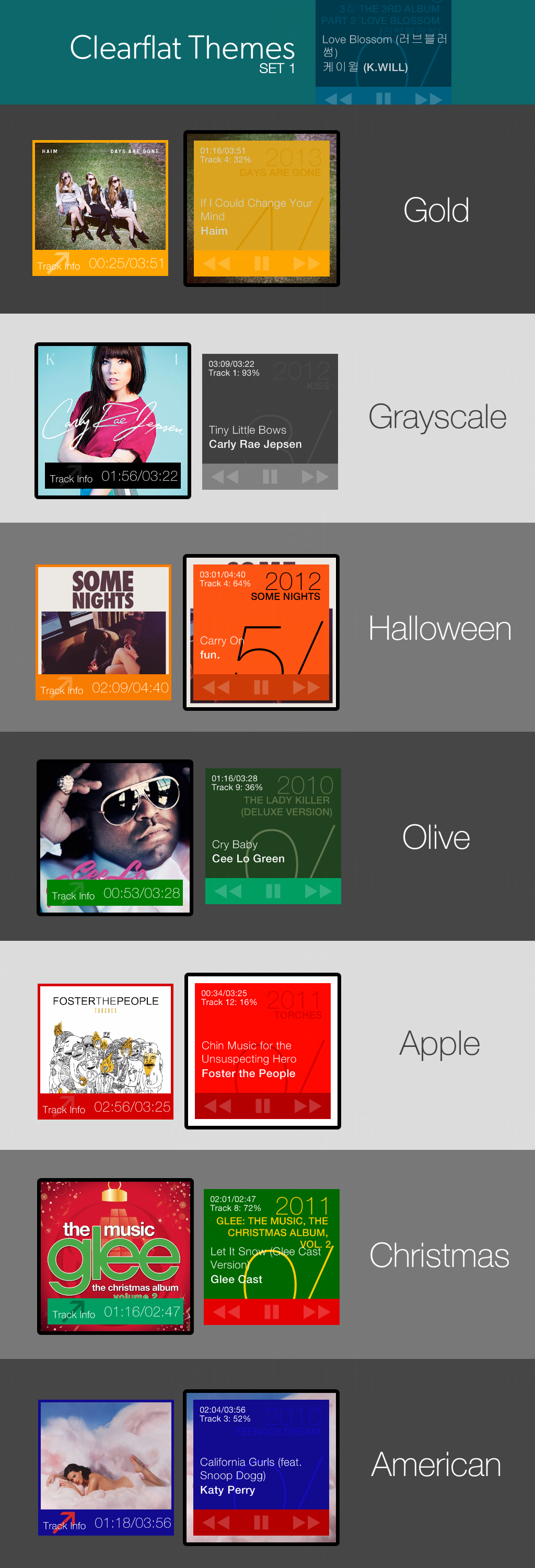 Clearflat Themes: Set 1 by Redsaph on DeviantArt