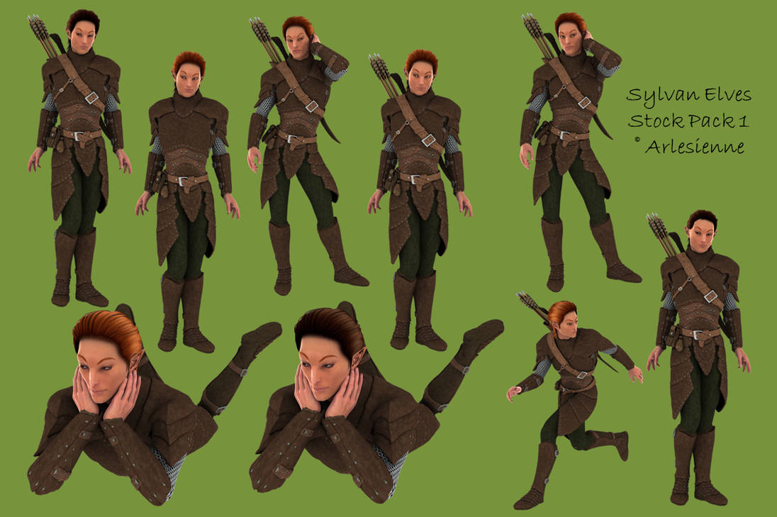 Sylvan Elves Stock Pack 1 by Arlesienne on DeviantArt