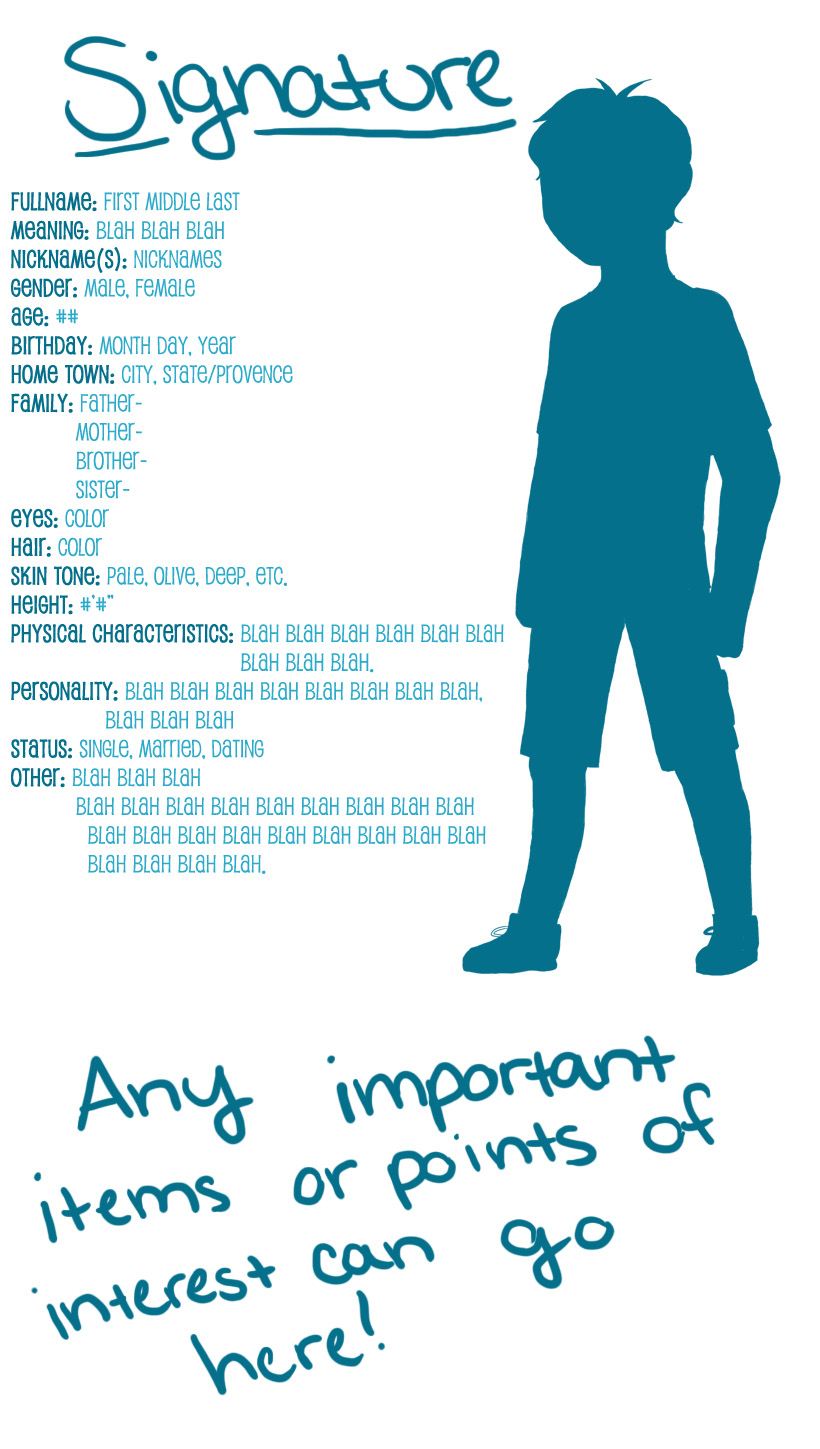 Ref Sheet Template by Kat-Naps on DeviantArt