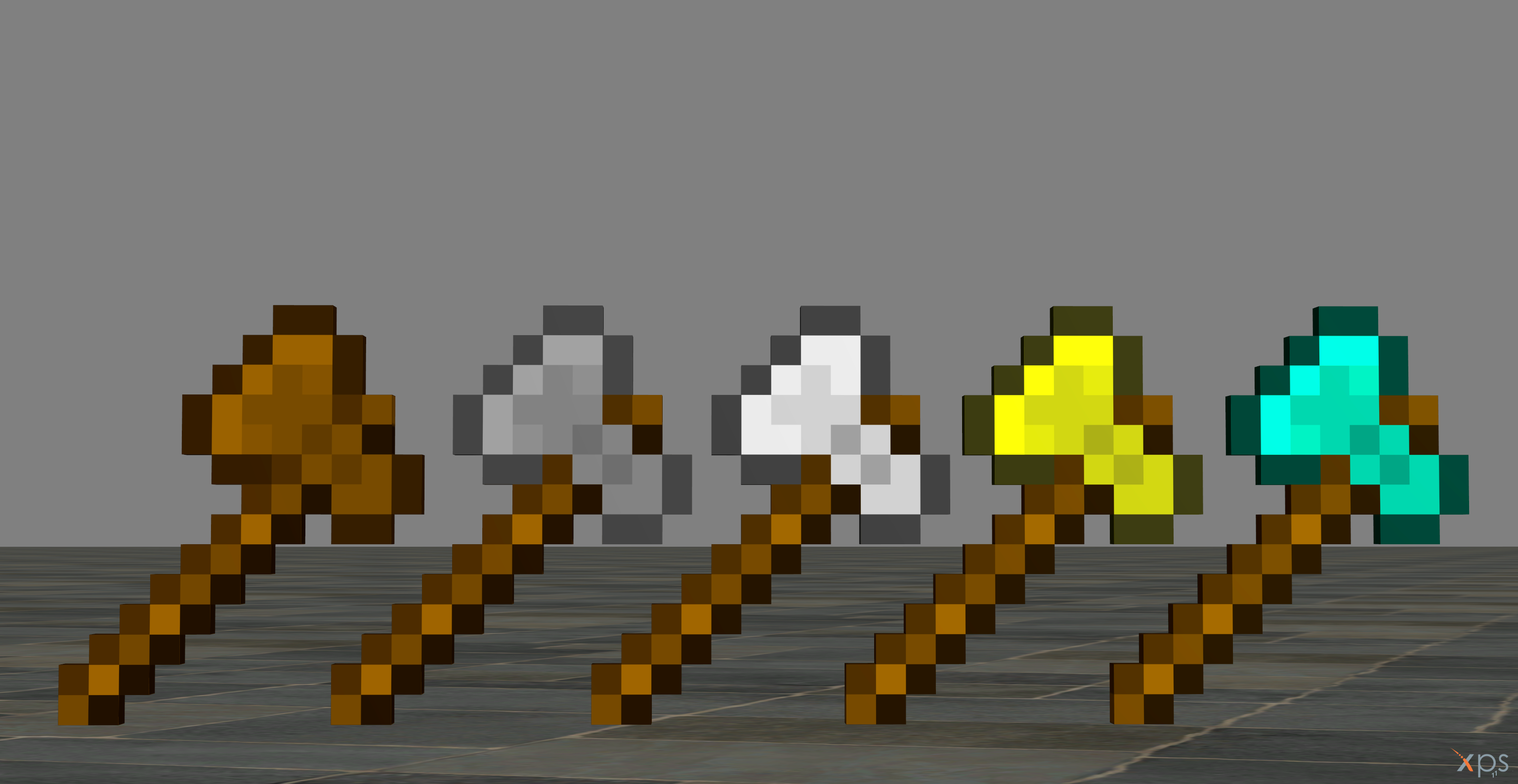 MC Axes - XPS Model by RedJackSun on DeviantArt