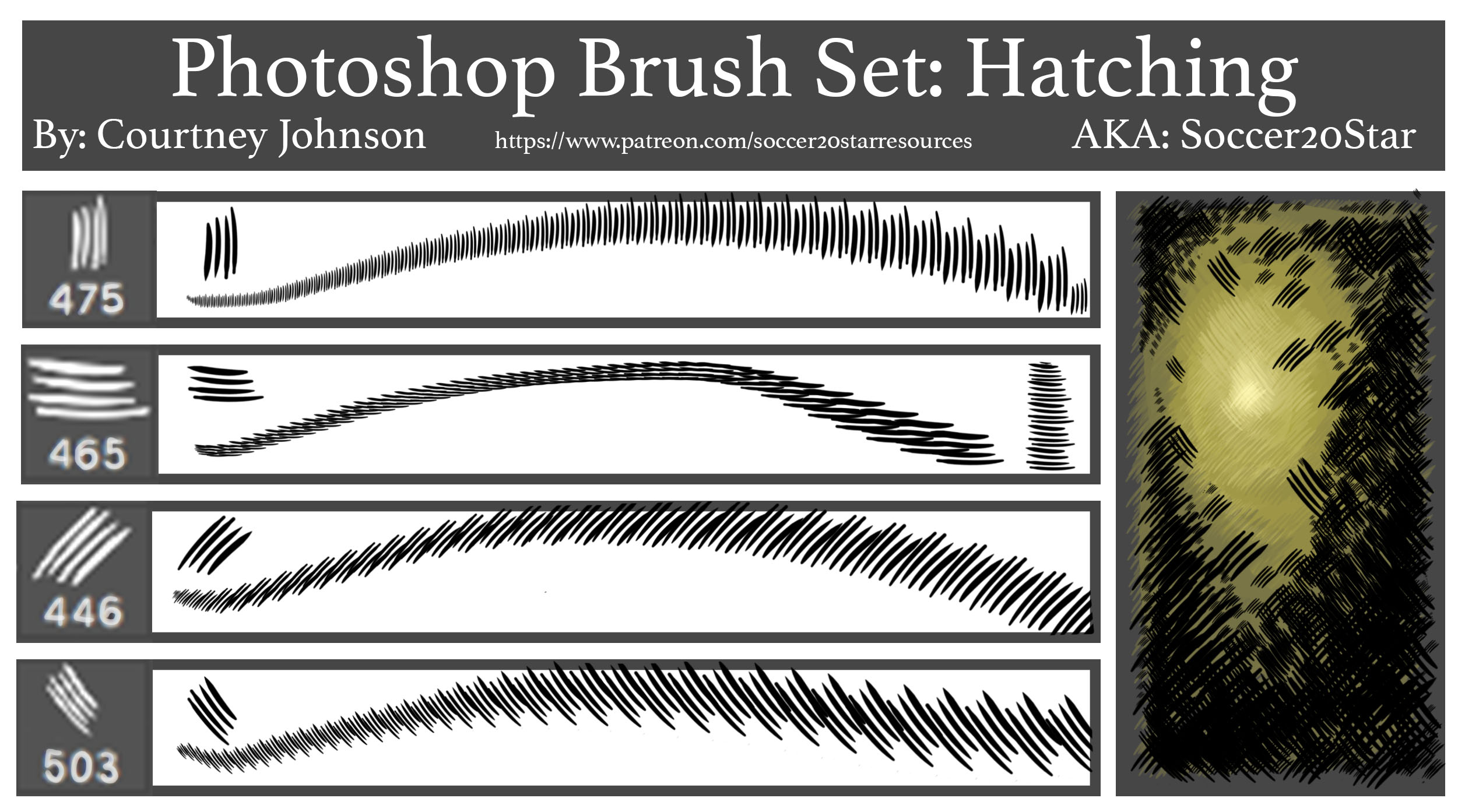 Hatching Brush Set by CourtneysConcepts on DeviantArt