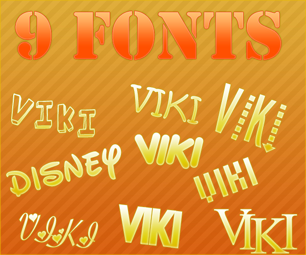 9 Fonts (Pack ZIP) by VikyLaComeGalletitas on DeviantArt