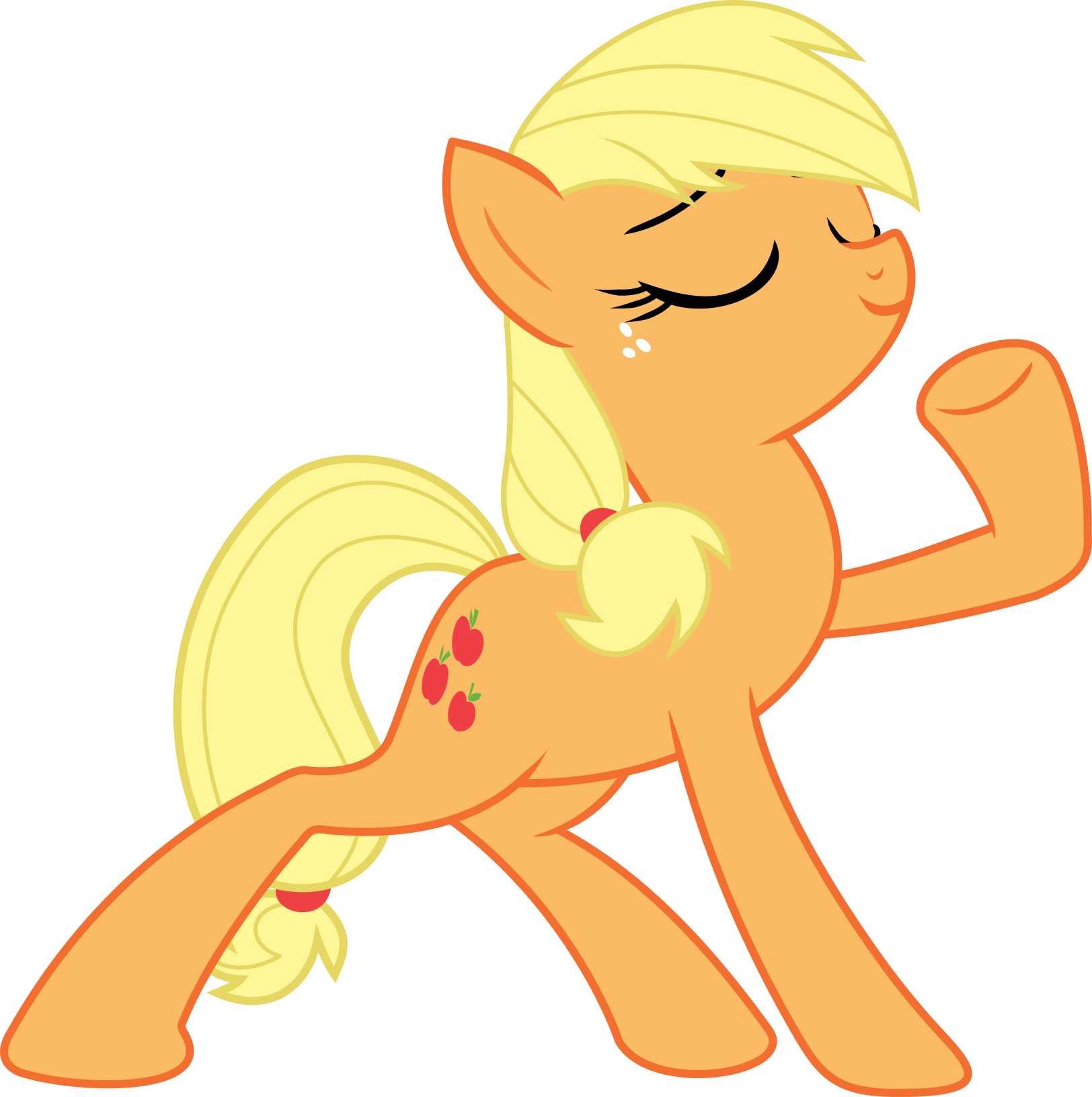 Applejack strikes a pose EQD NATG 2014 Day 15 by AceWissle on DeviantArt