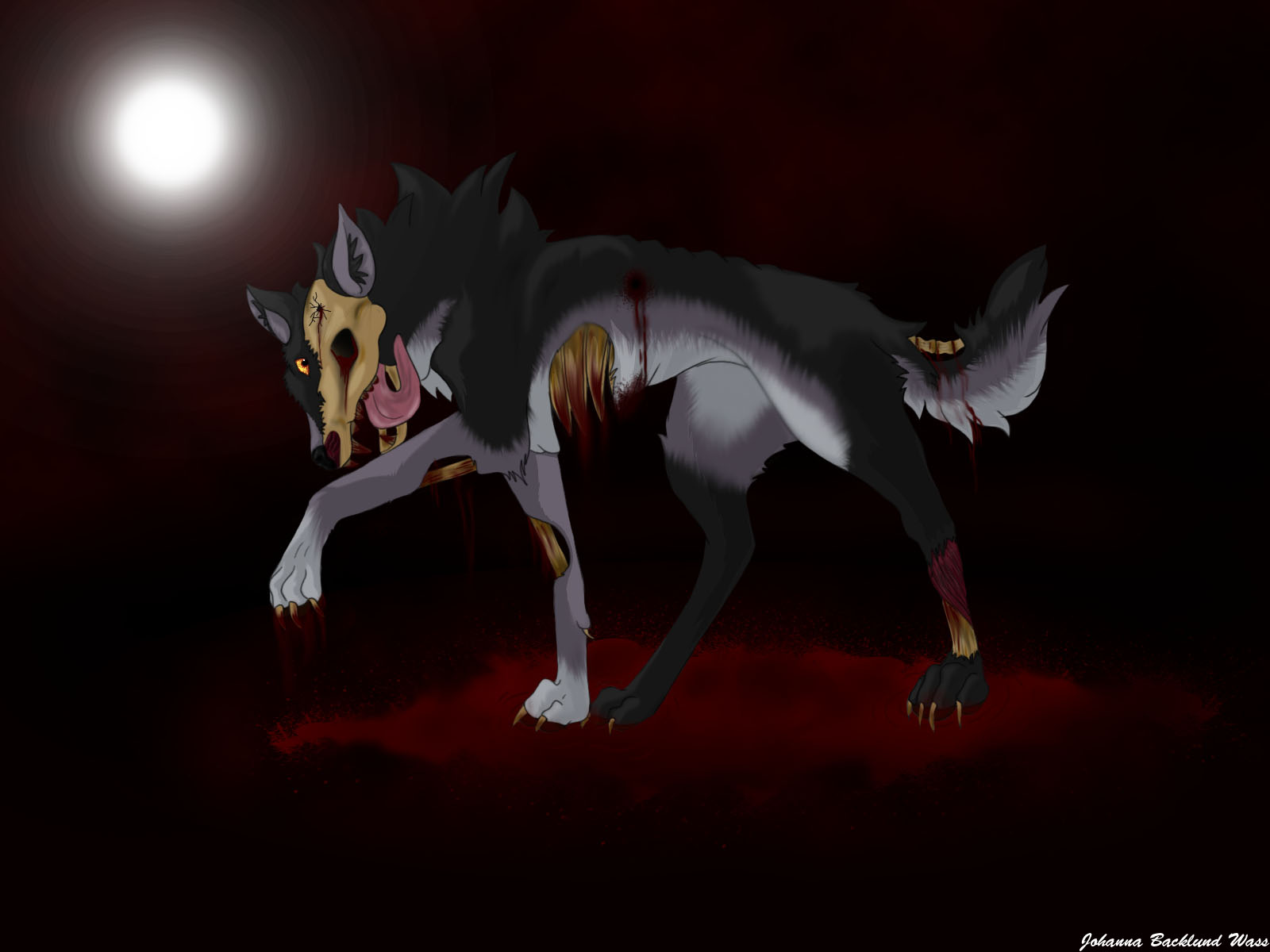 Zombie wolf by Johanna-a on DeviantArt