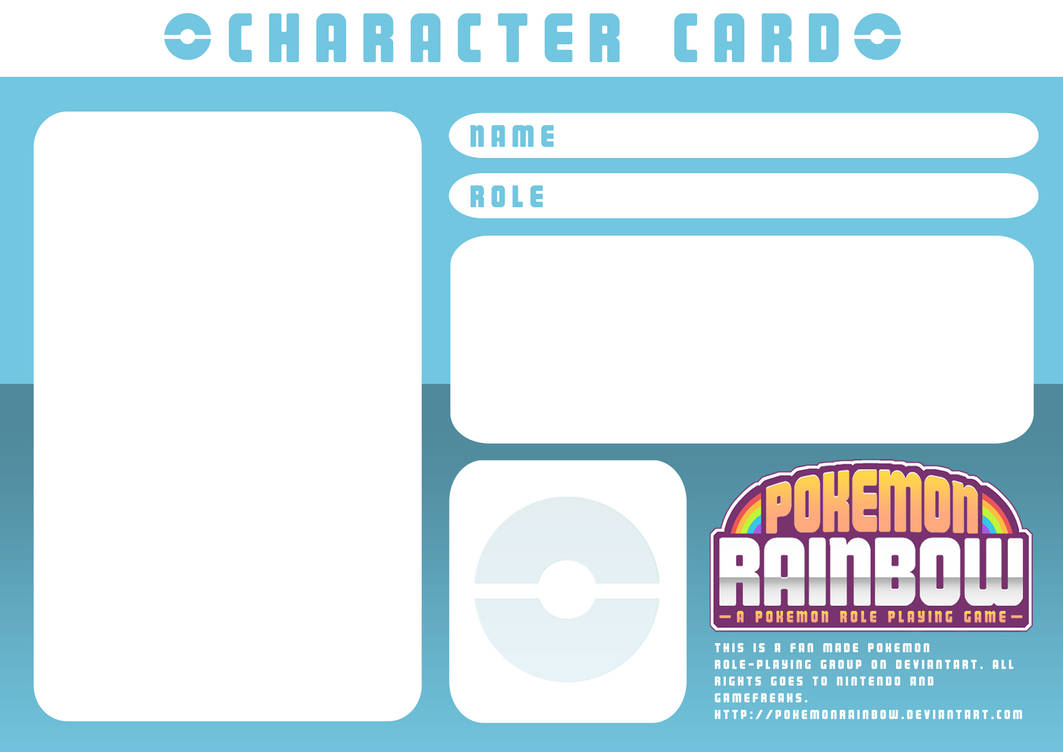 Character Card Template by Ry-Spirit on DeviantArt