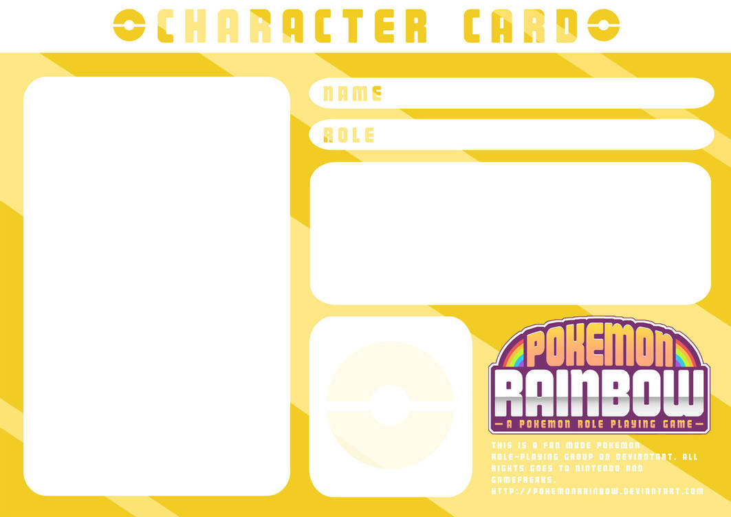 Character Card Template